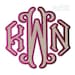 Brigitte Monogram Applique Machine Embroidery Font Alphabet Letters ...