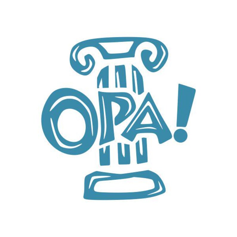 Opa! Cuttable Design SVG PNG DXF & Eps Designs Cameo File Silhouette - Etsy