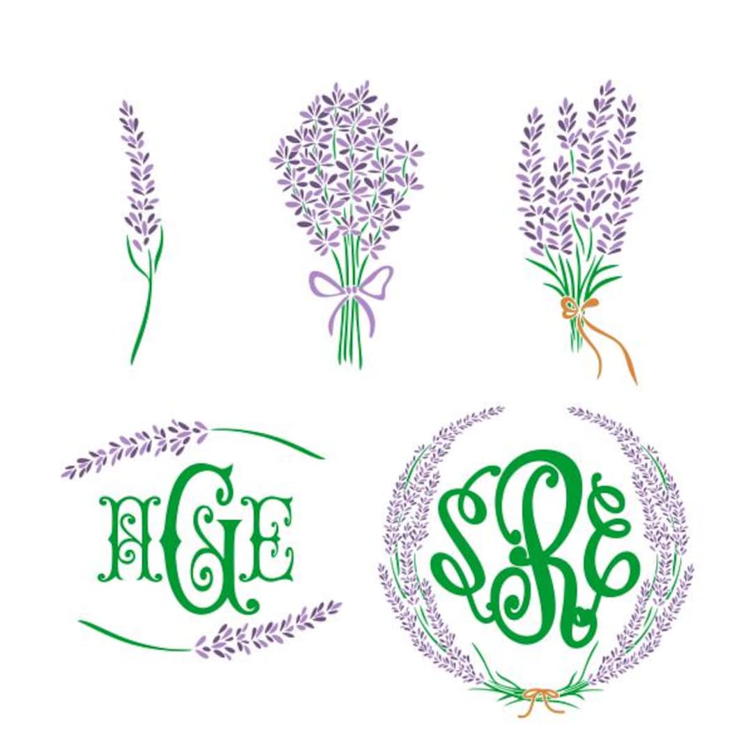 Lavender Cuttable Design SVG PNG DXF & Eps Designs Cameo File ...