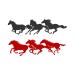 Running Horses Decals Cuttable Design SVG PNG DXF & Eps Designs Cameo ...