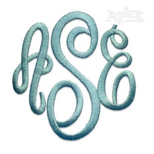 Empire Monogram Machine Embroidery Font Alphabet Letters INSTANT ...