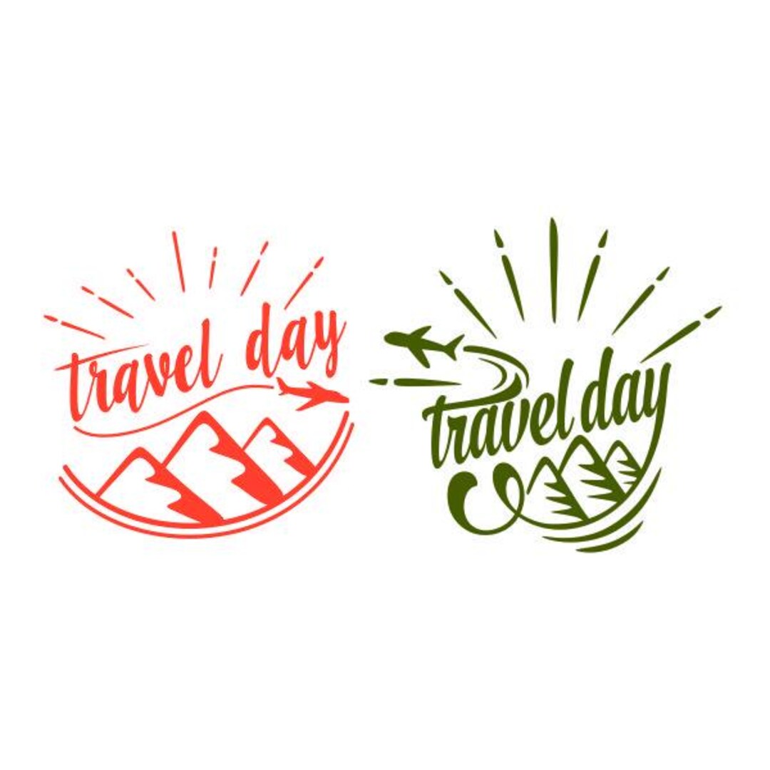 Travel Day Cuttable Design SVG PNG DXF & Eps Designs Cameo File ...