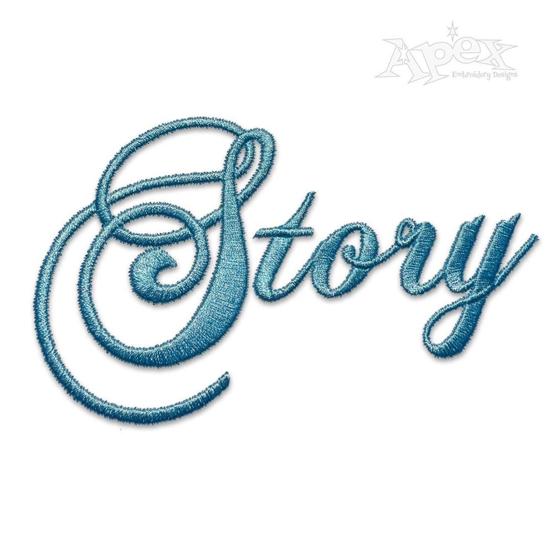 Story Book Machine Embroidery Font Alphabet Letters INSTANT DOWNLOAD BX ...