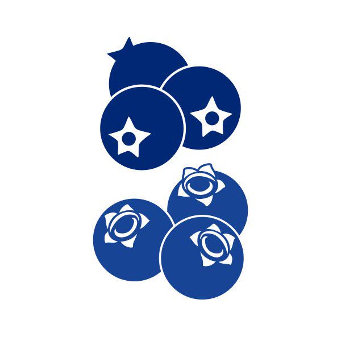 Blueberry Decal Cuttable Design SVG PNG DXF & Eps Designs Cameo File ...