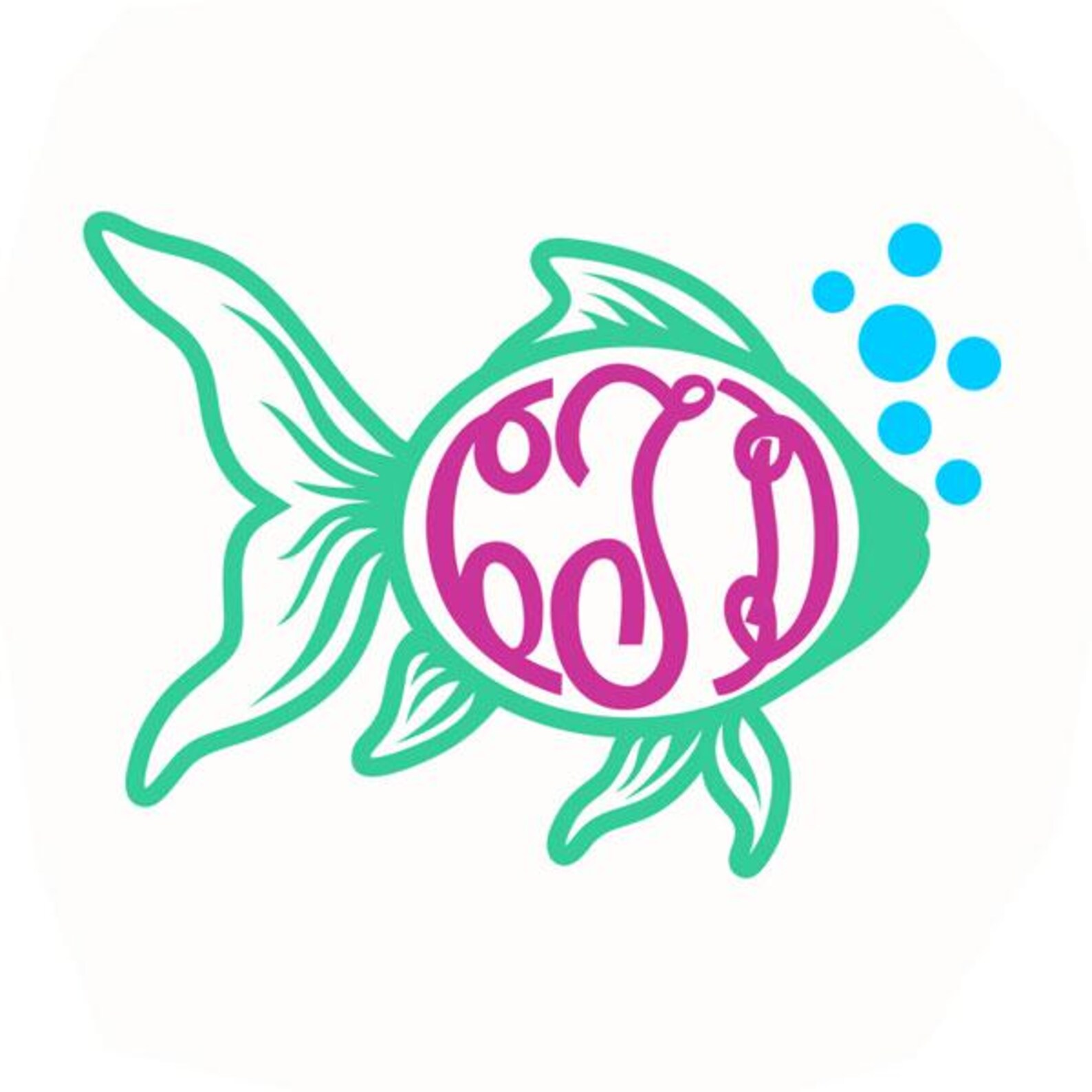 Fish Bubbles Cuttable Design SVG PNG DXF & Eps Designs Cameo File ...