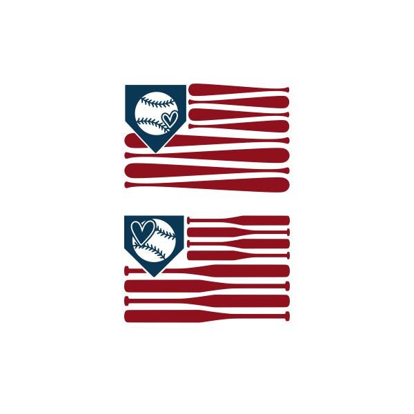 Baseball Flag Cuttable Design SVG PNG DXF & Eps Designs Cameo File ...