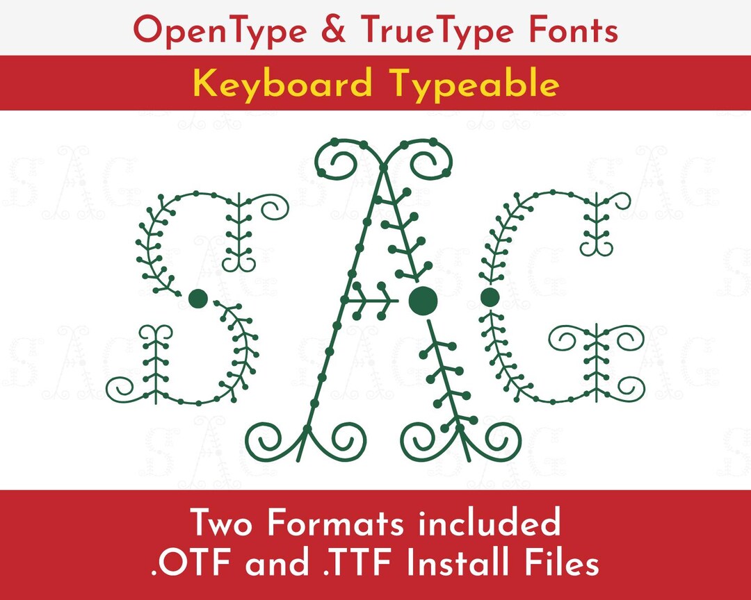 Stitch Truetype Opentype Font - OTF TTF Keyboard Typable - Etsy