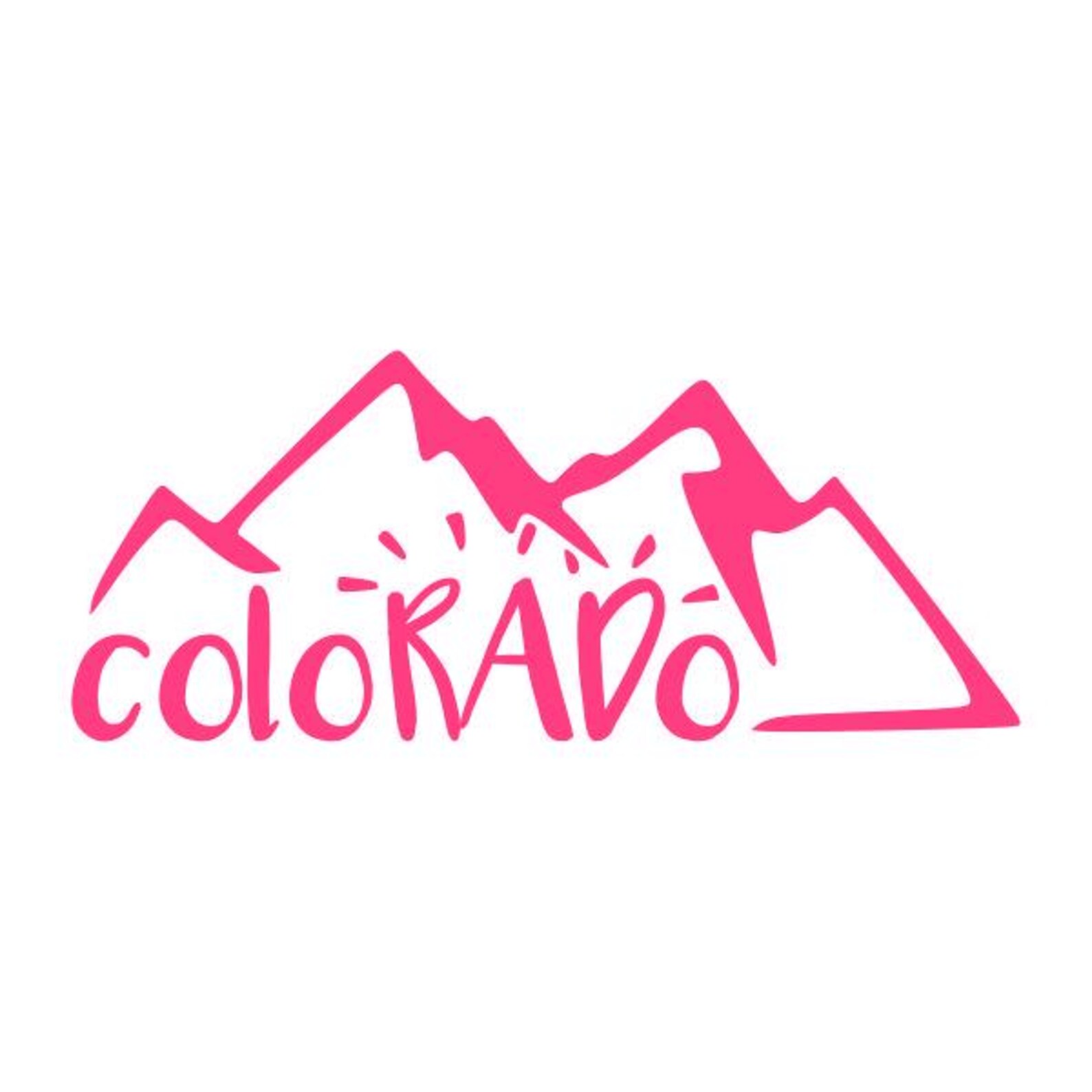 Colorado Mountain Cuttable Design SVG PNG DXF & Eps Designs Cameo File ...