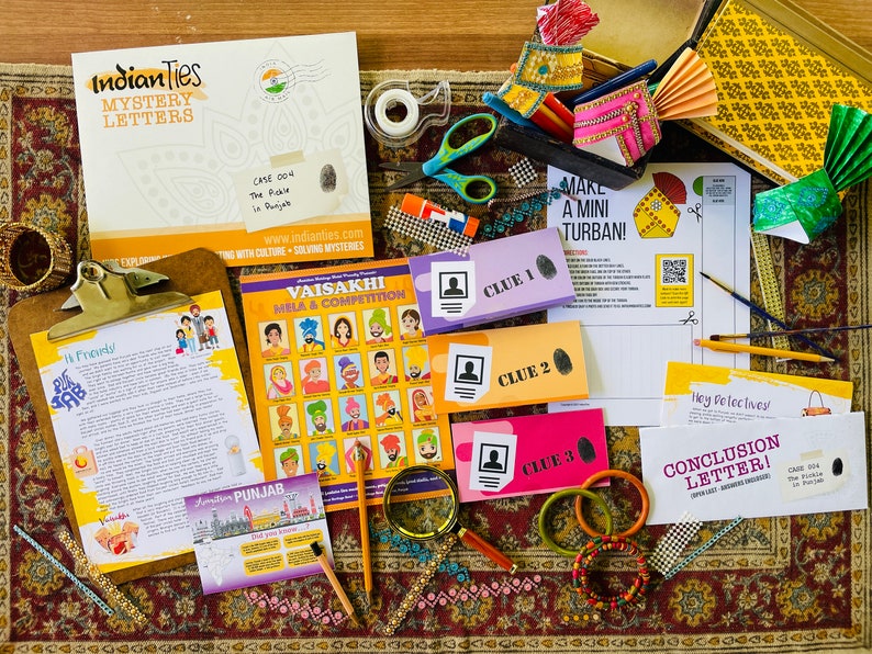 Kid's Monthly Subscription Box: Indianties Mystery Letters • Travel ...