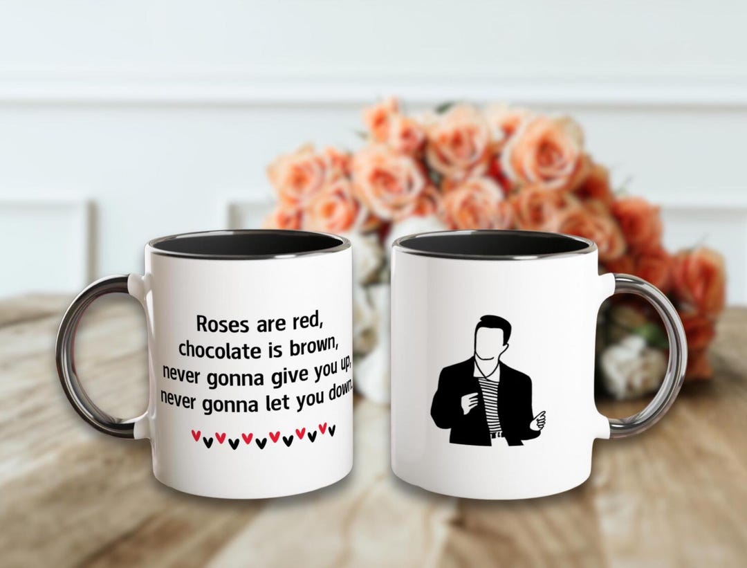 Never Gonna Give You Up, Rick Roll Roses Are Red Poem in Bold Font ...