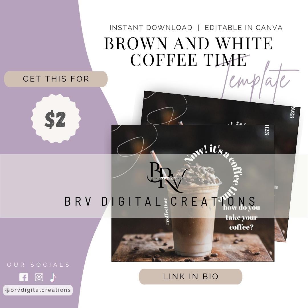 Custom Coffee Time Template | Cafe Restaurant Promo, Branding ...
