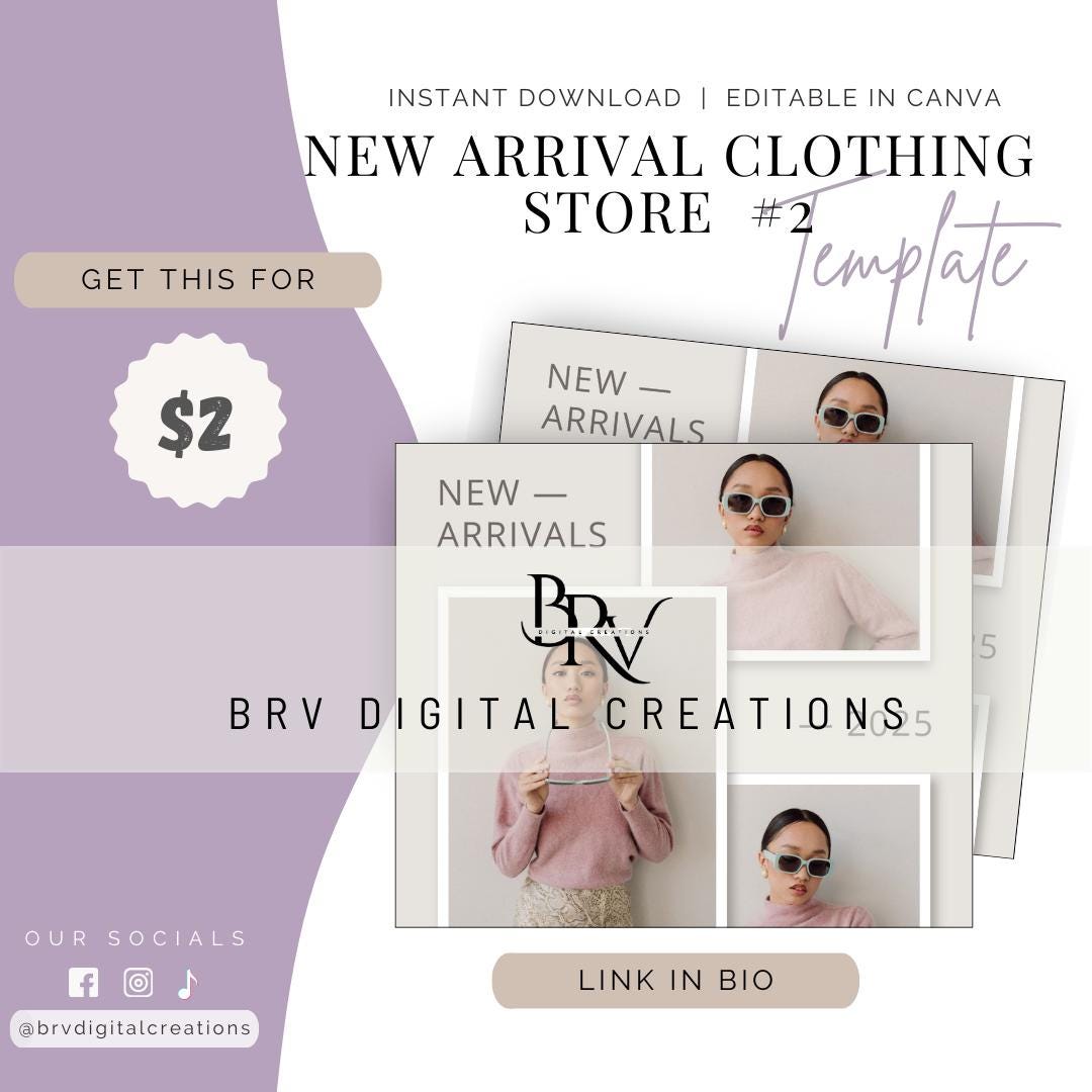 New Arrival Clothing Store Template, Trendy Fresh Design for Product ...