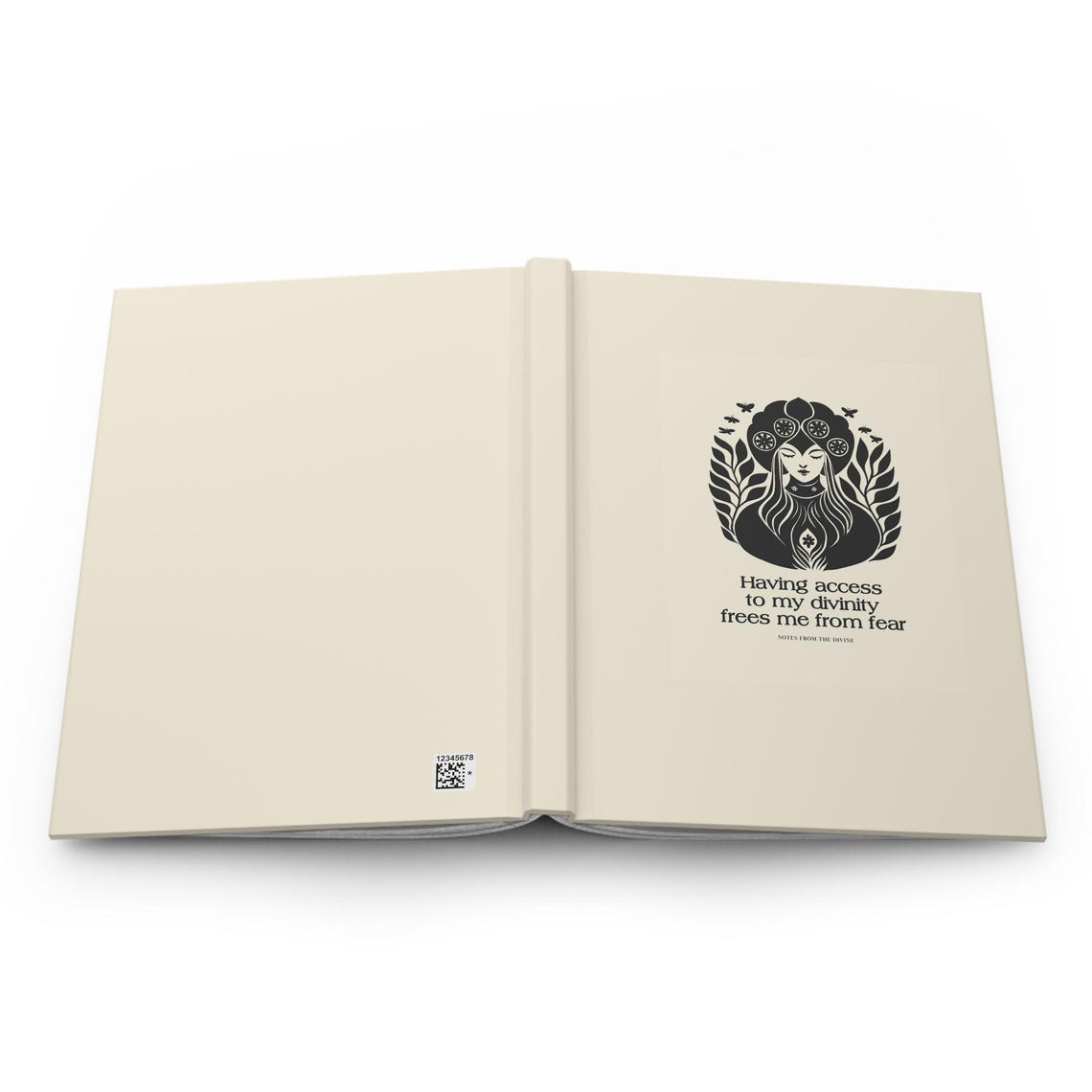 Positive Affirmation Notebook, I Am Free From Fear, Hardcover Journal ...