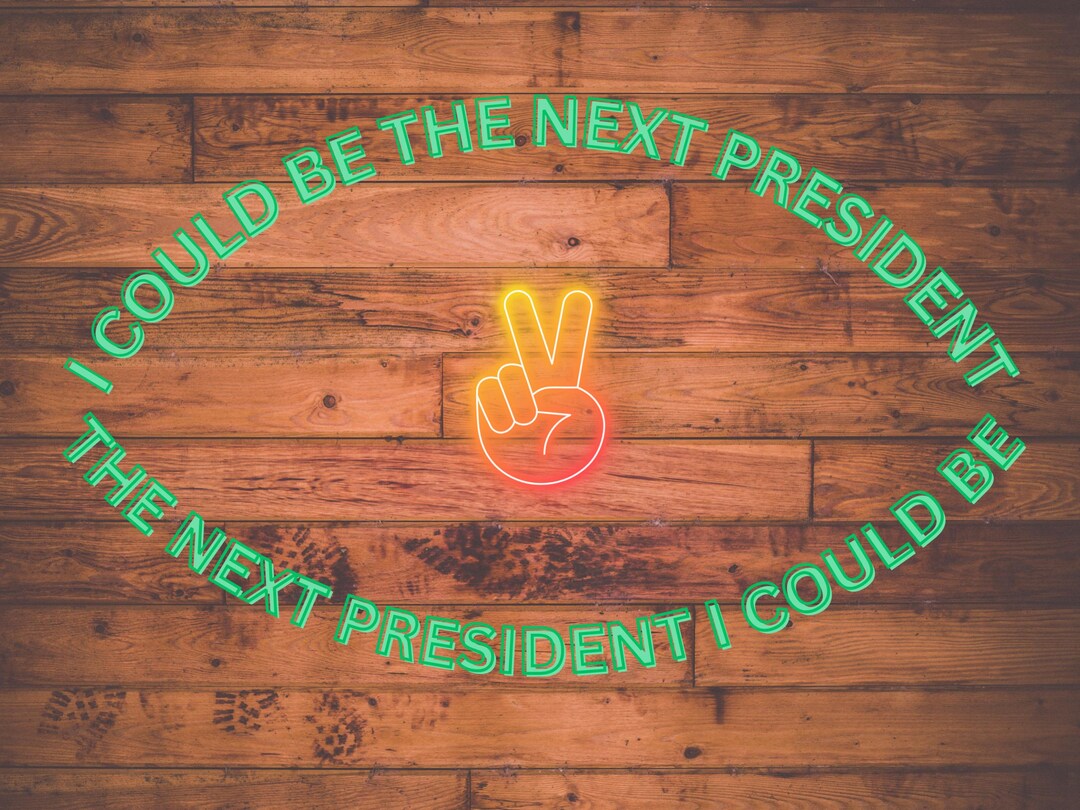 President for Peace Transparent Fun Sticker for Instant Download in PNG ...