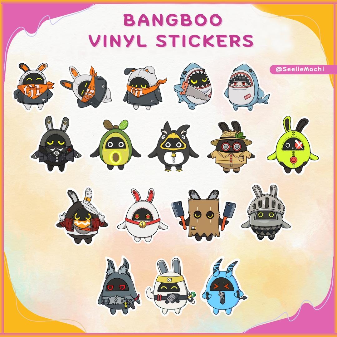 Zenless Zone Zero ZZZ Bangboo Vinyl Stickers - Etsy
