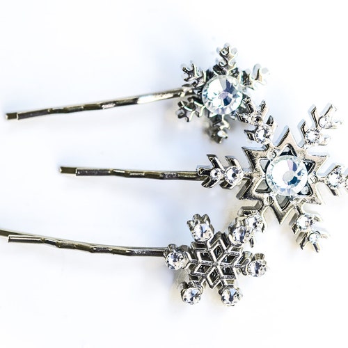 Elsa Hair Pins Frozen Costume Accessory With Swarovski - Etsy