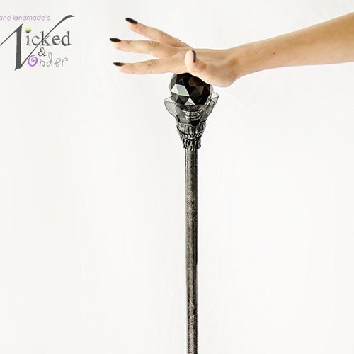 Maleficent Scepter Black Maleficent Costume Magic Wand - Etsy