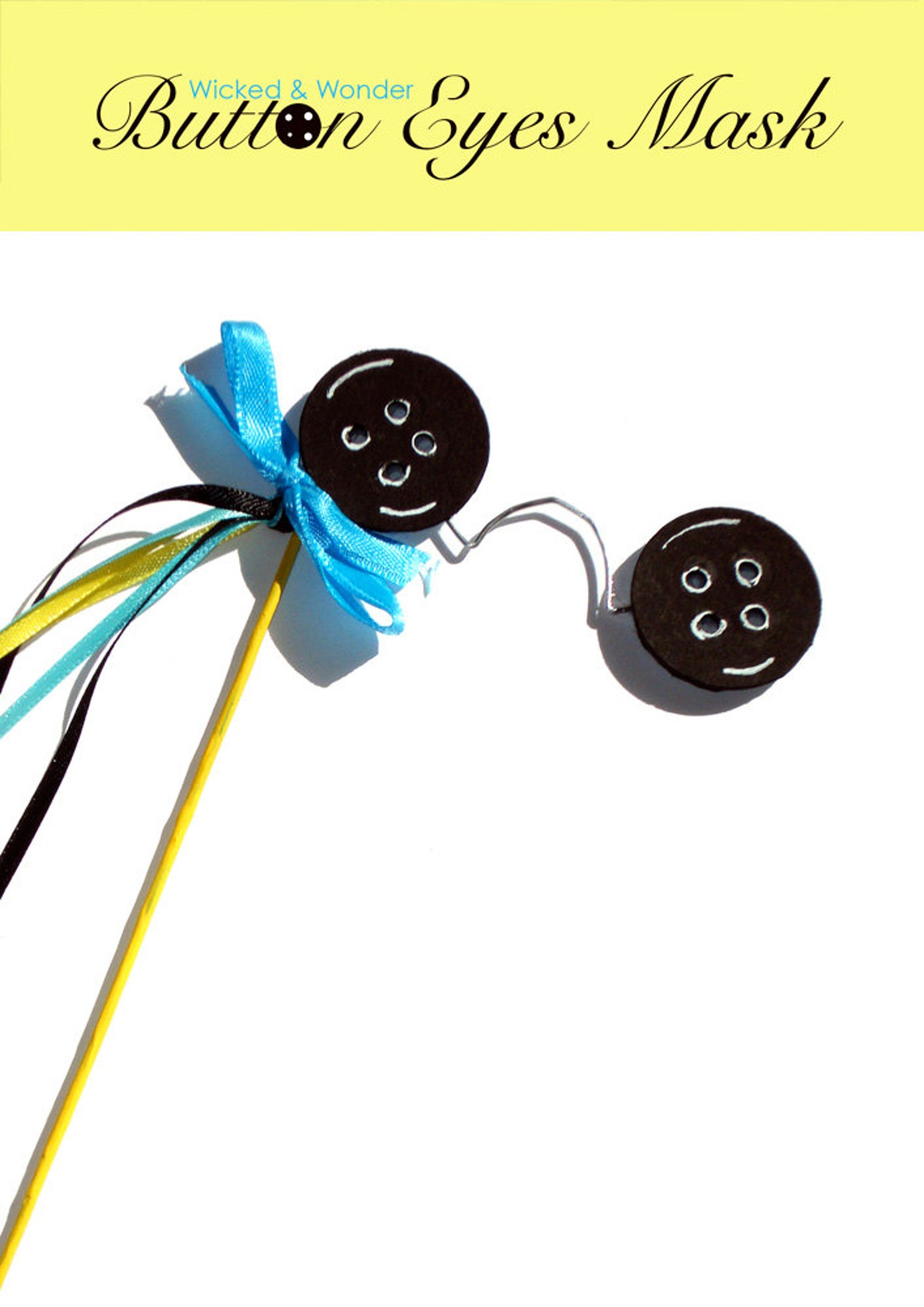 Coraline Button Eyes in Black, Yellow and Blue for Coraline Costume or ...
