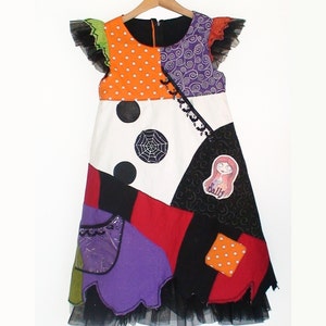 Nightmare Before Christmas Sally Dress for Girls Halloween, Nightmare ...