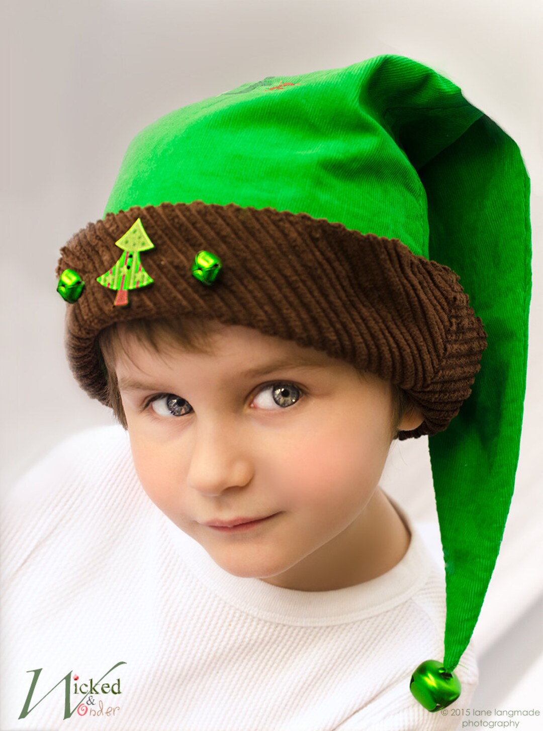 Christmas Elf Hat Jingle Bells for Christmas Holiday, Kids Personalized ...