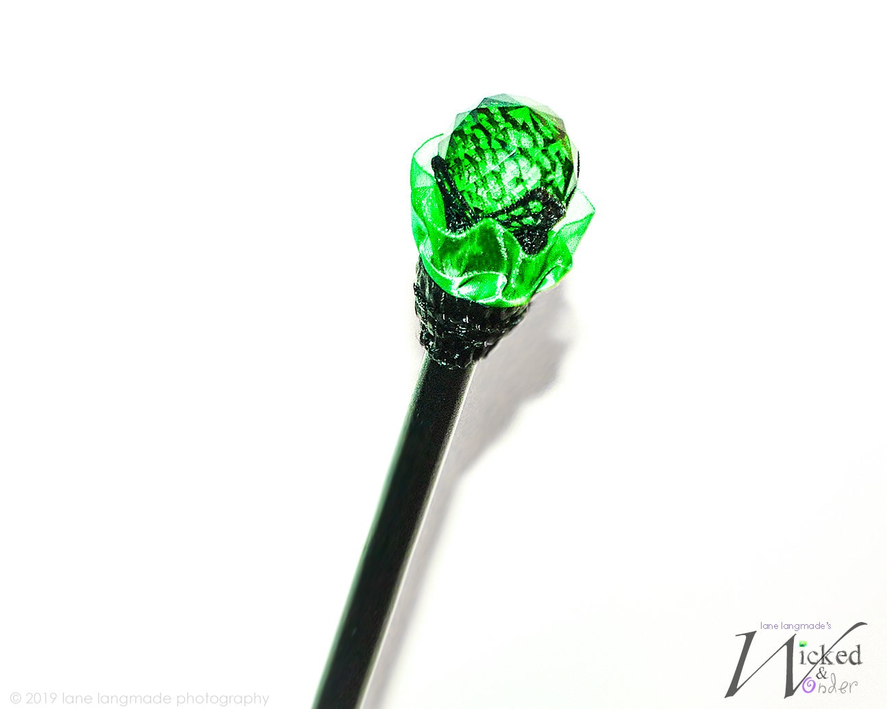 Maleficent Scepter Black Maleficent Costume Magic wand | Etsy