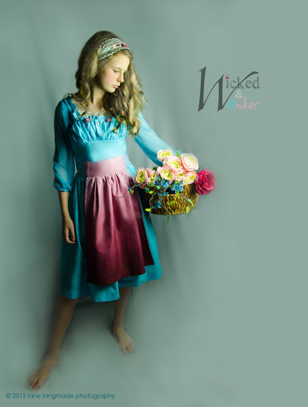 Ella Dress Ella Cinderella Servant Girl Dress, Cinderella Peasant ...