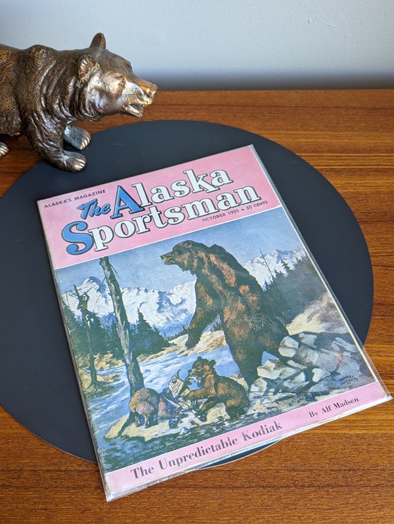 Vintage October 1955 the Alaska Sportsman Magazine - Etsy