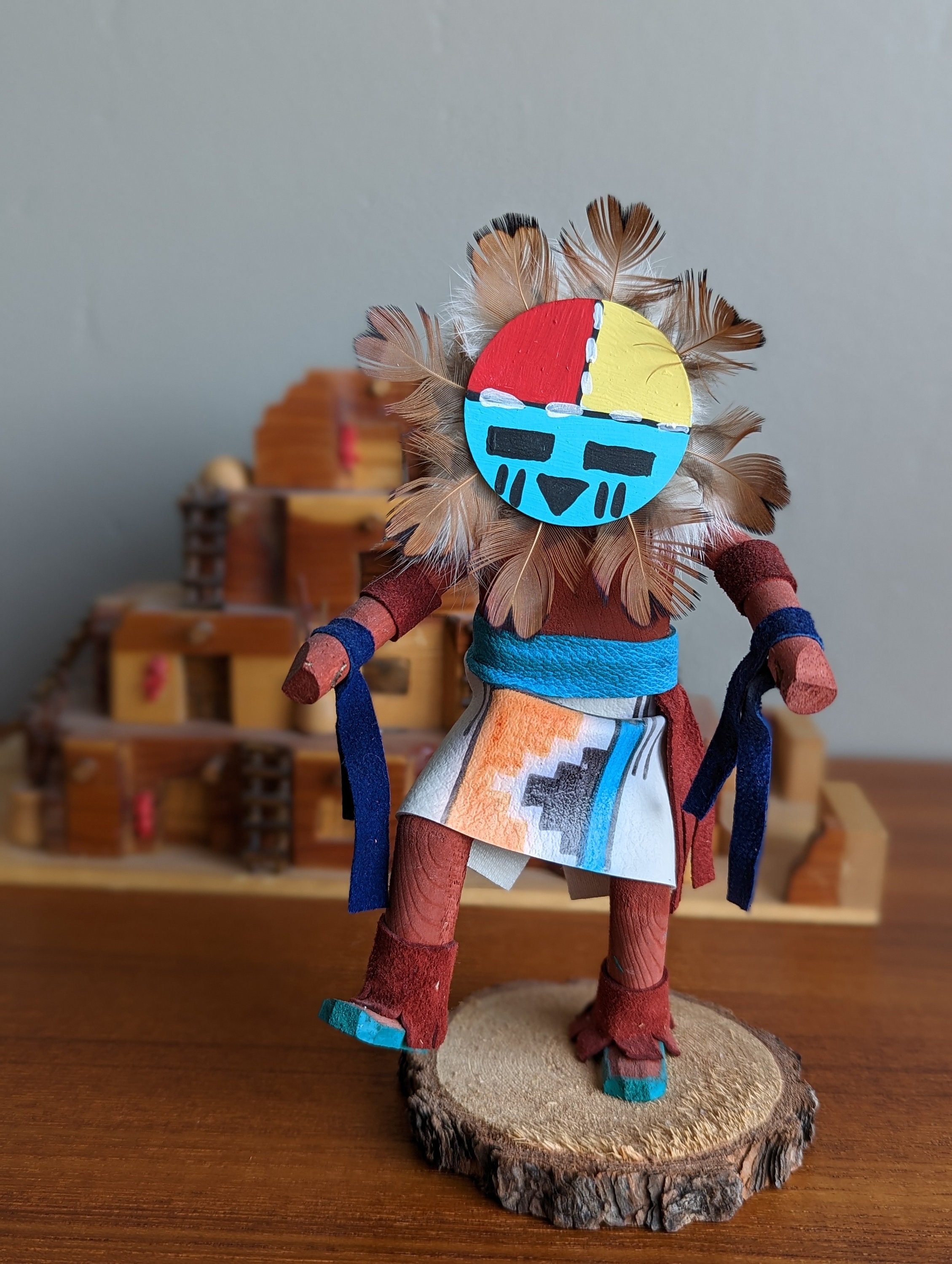 Blue Star Kachina Doll