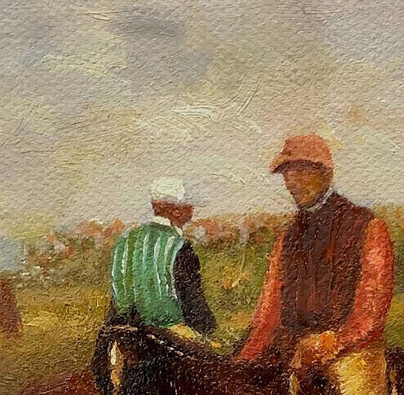 20 Handmade Edgar Degas Oil Paintings Canvas Art Reproduction: Horse ...