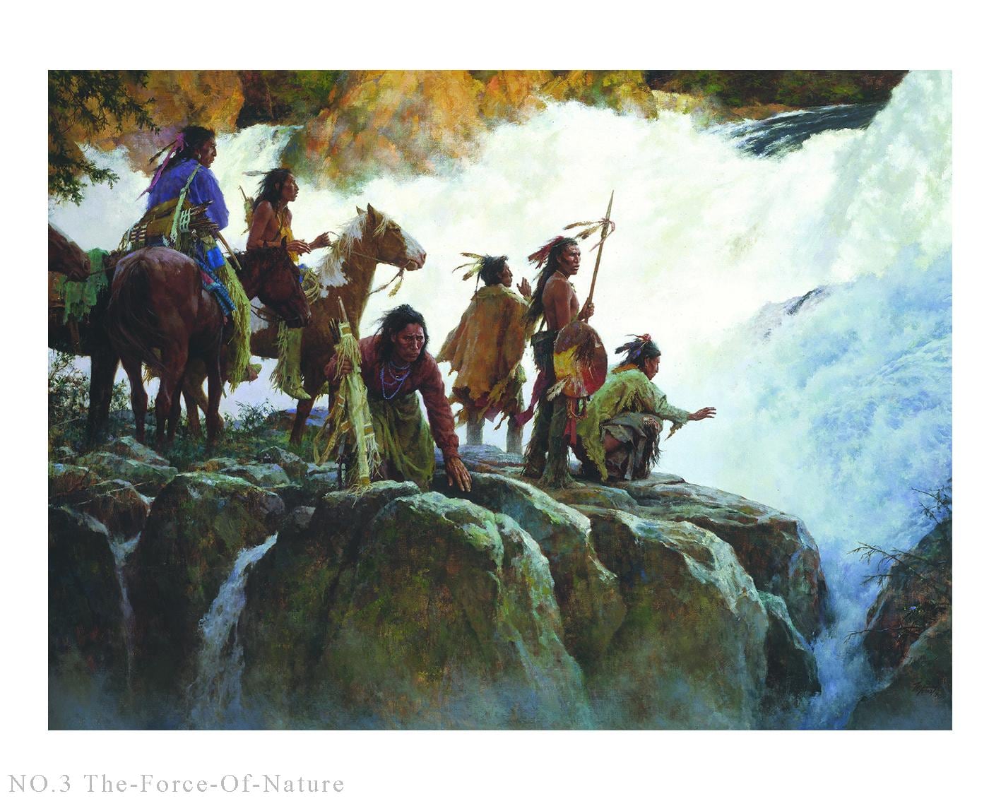 8 Handmade Native American Indians Art Paintings Oil on Canvas, Vintage ...