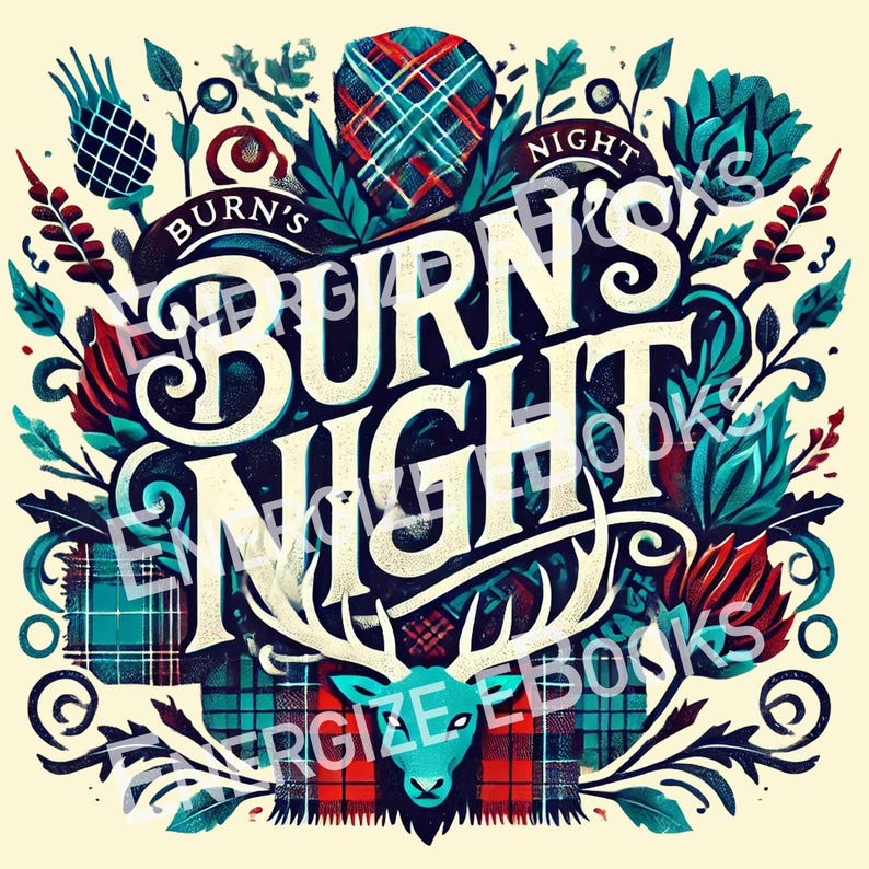 Burns Night Scottish Tartan Sublimation | 300 DPI High-quality Digital ...