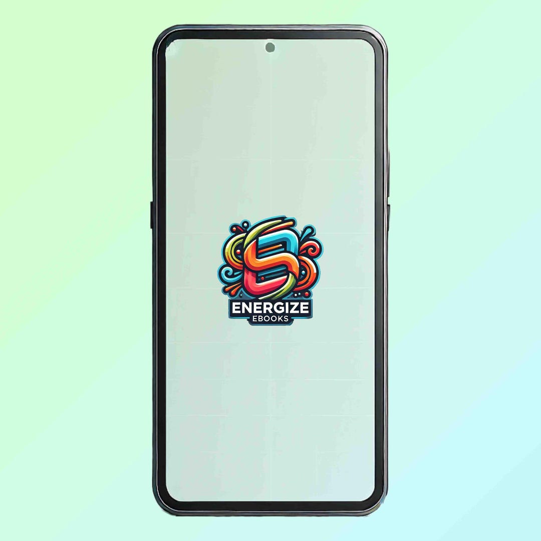 Minimalist Smartphone Frame PNG for Mockups | Flat Design Digital ...