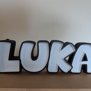 Custom Personalized 3D Name Sign | LED RGB | Kids Name Personalized ...