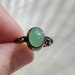 Vintage Sterling Braid Ring With Chrysoprase Cabochon - Etsy