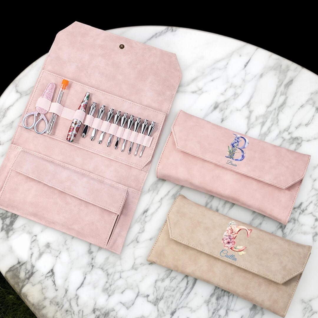 Personalized Crochet Hook Set, Leather Crochet Hook Box, Crochet Hook ...