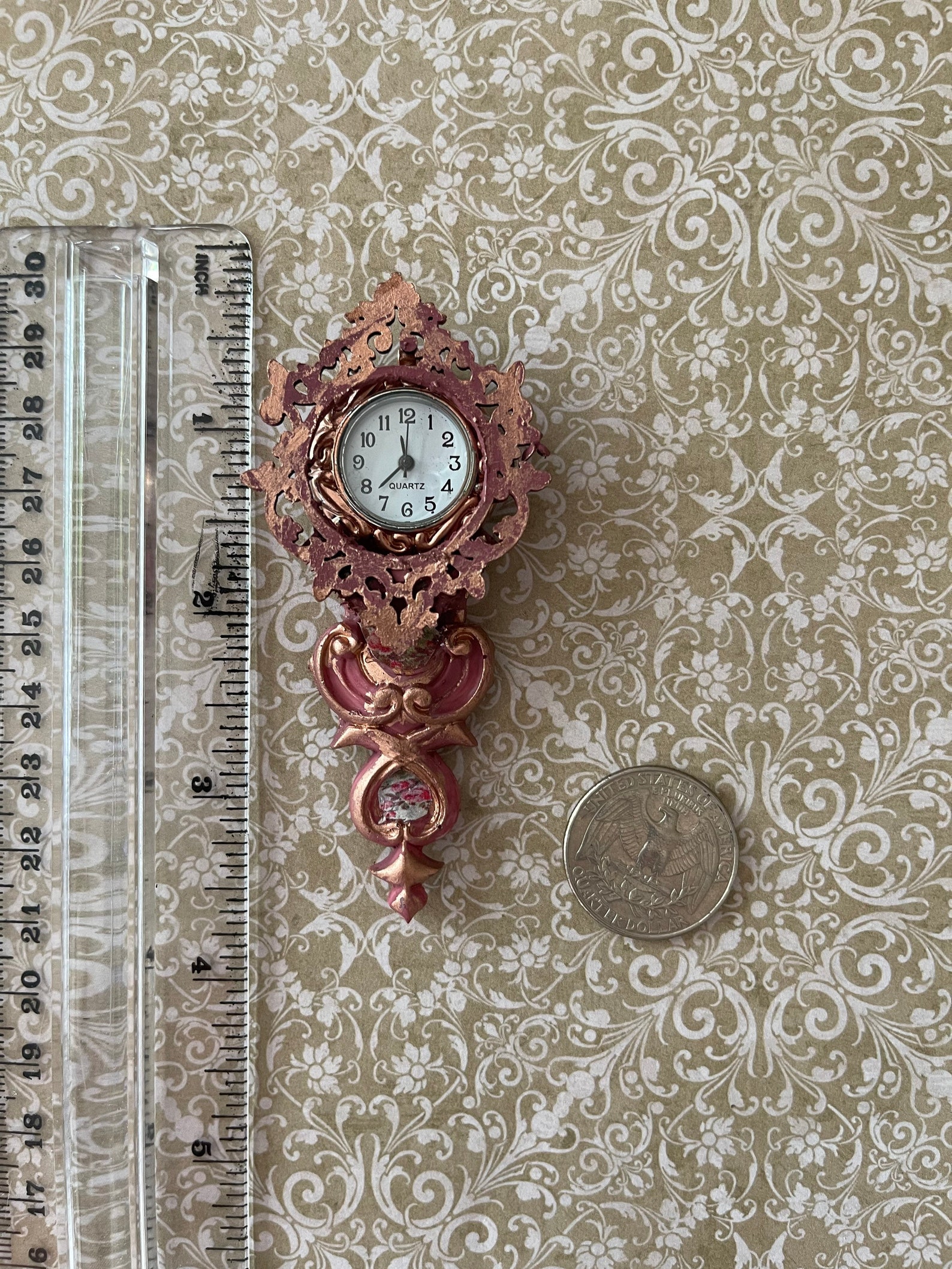 Dollhouse Miniature Working Clock - Etsy