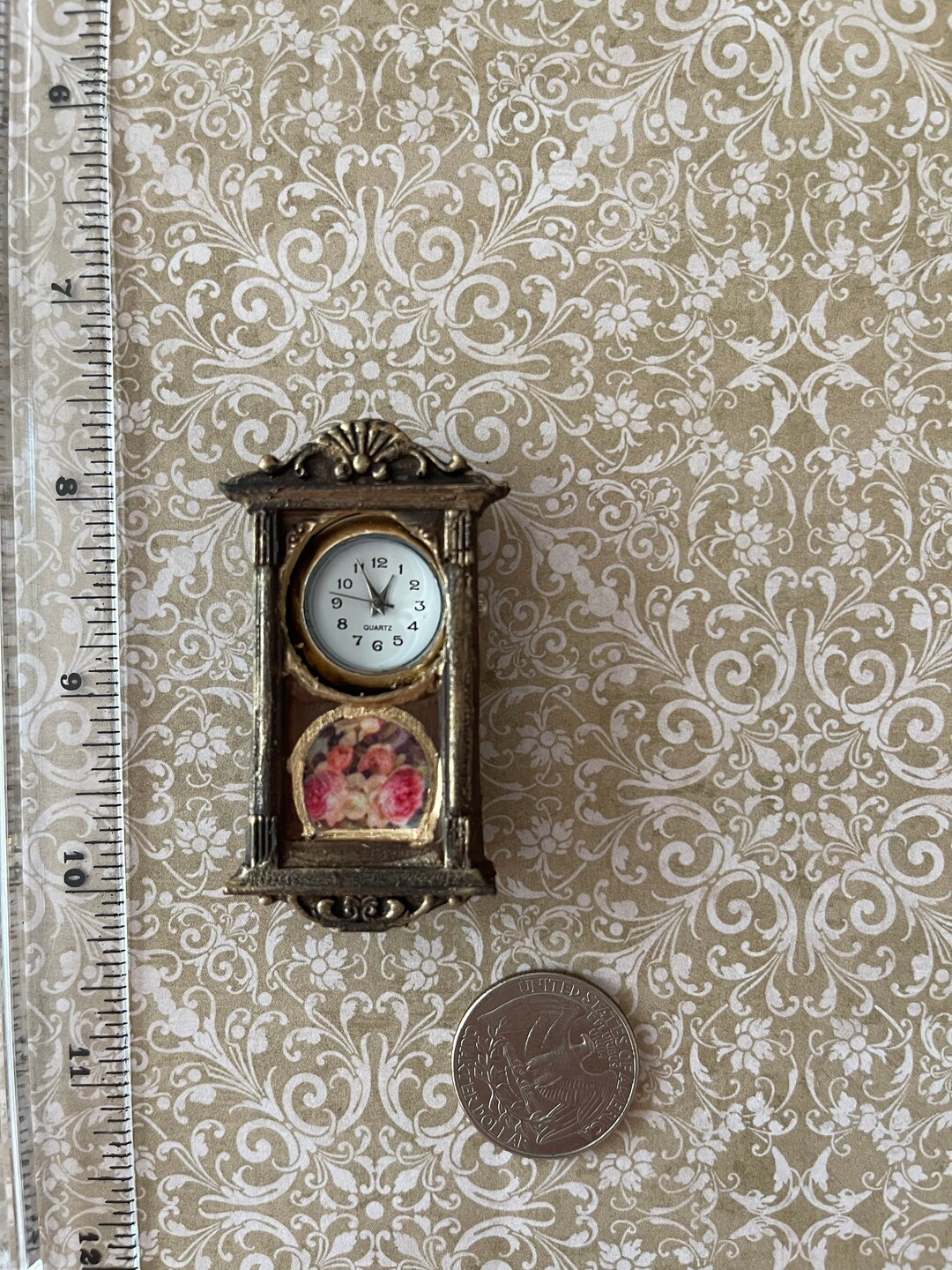 Dollhouse Miniature Working Clock - Etsy