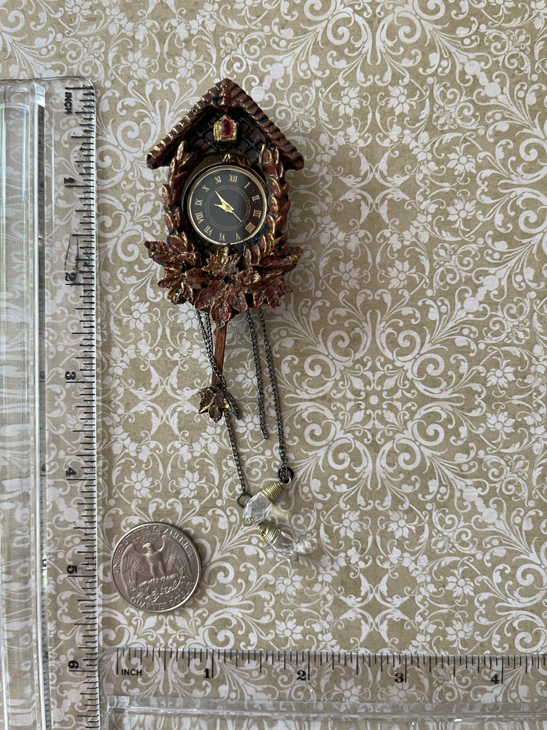 Dollhouse Mini Working Clock - Etsy