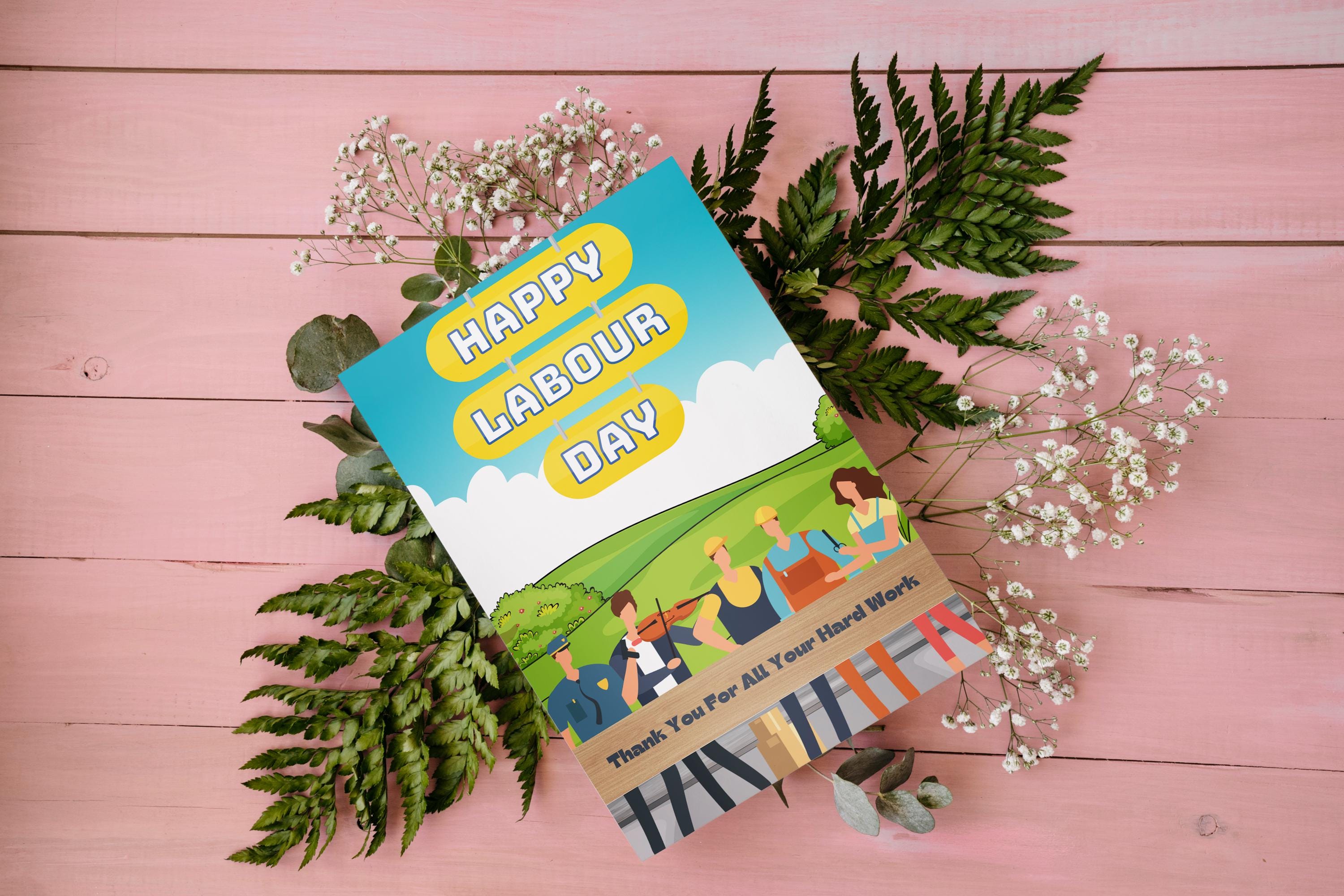 Labour Day Appreciation Card, Printable Employee Thank You, Canva ...
