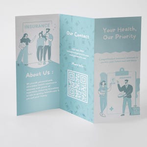 Health Insurance Flyer Template: Editable Canva Design (digital) - Etsy