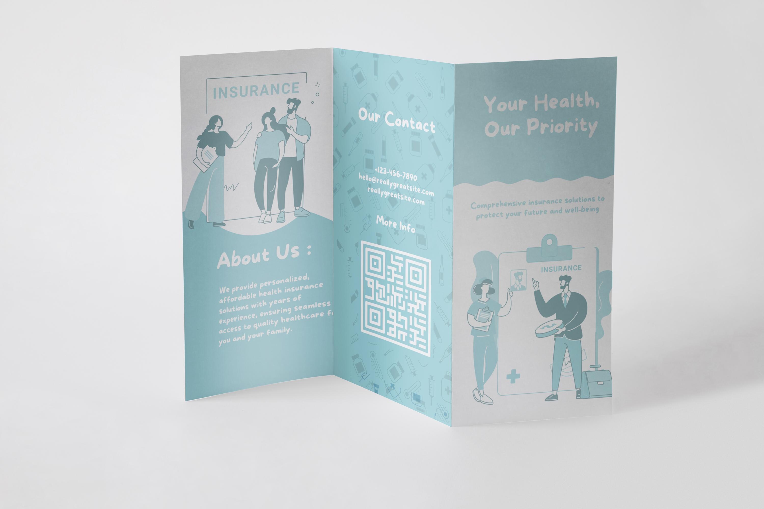Health Insurance Flyer Template: Editable Canva Design (digital) - Etsy