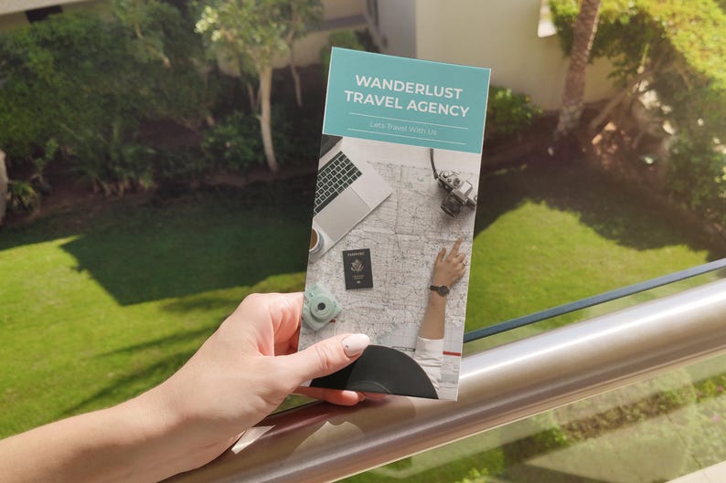 Elegant Travel Brochure Template: Itinerary & Guide - Etsy