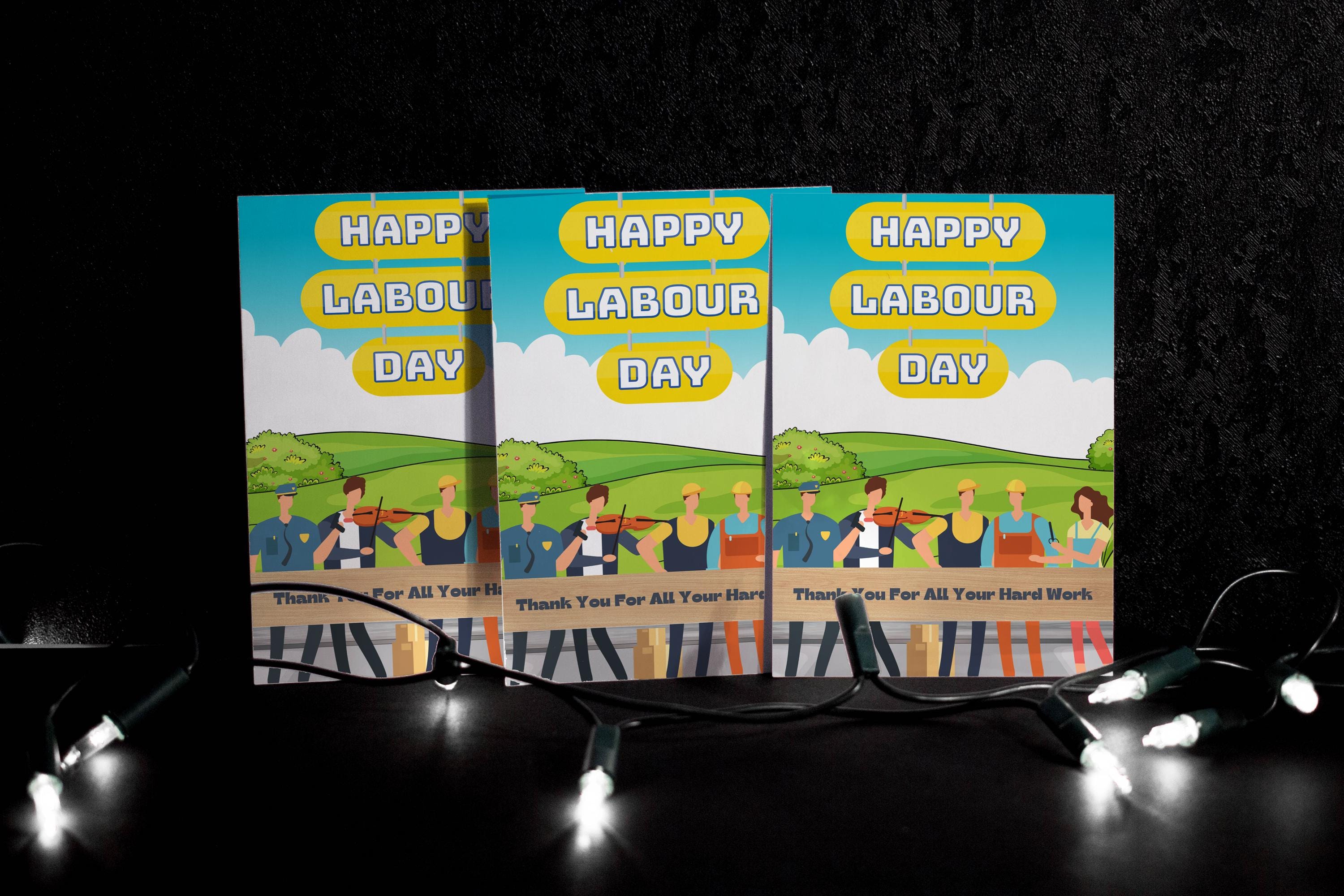 Labour Day Appreciation Card, Printable Employee Thank You, Canva ...