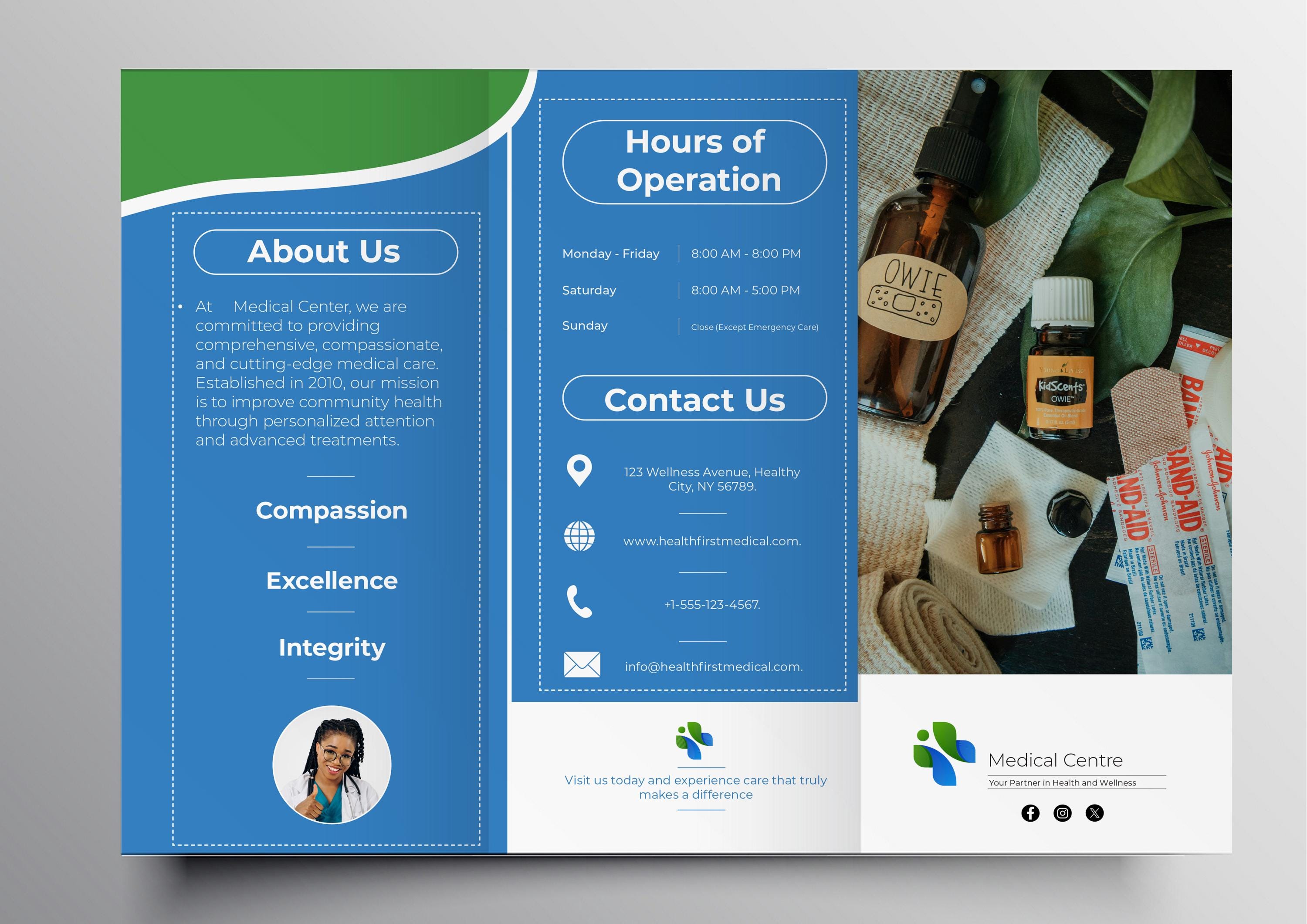 Printable Medical Brochure | Custom Clinic Flyer | Medical Services ...