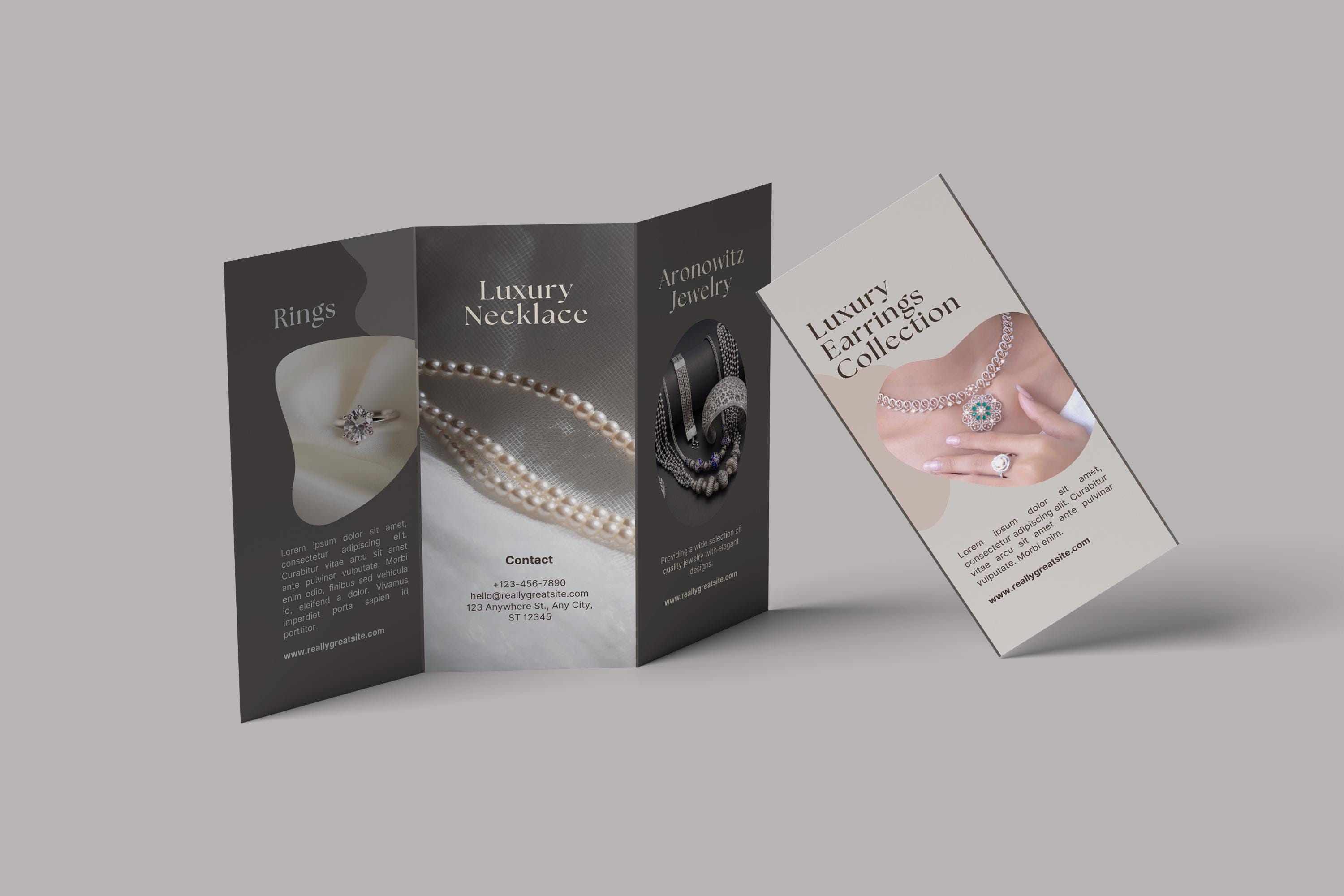 Luxury Jewelry Brochure Templates | Print & Digital | Canva Editable ...