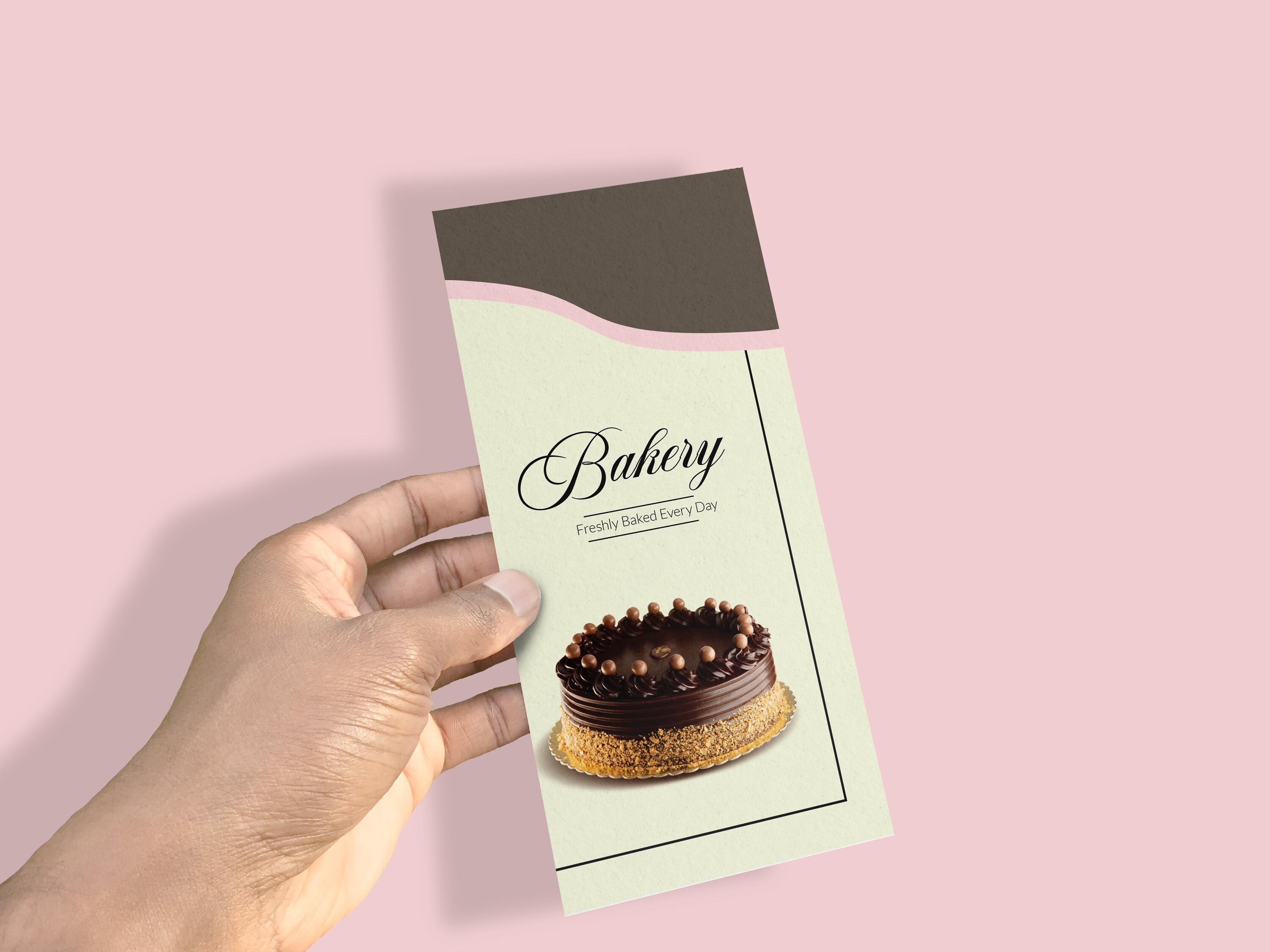 Printable Bakery Brochure | Custom Cake Shop Menu | DIY Bakery Flyer ...