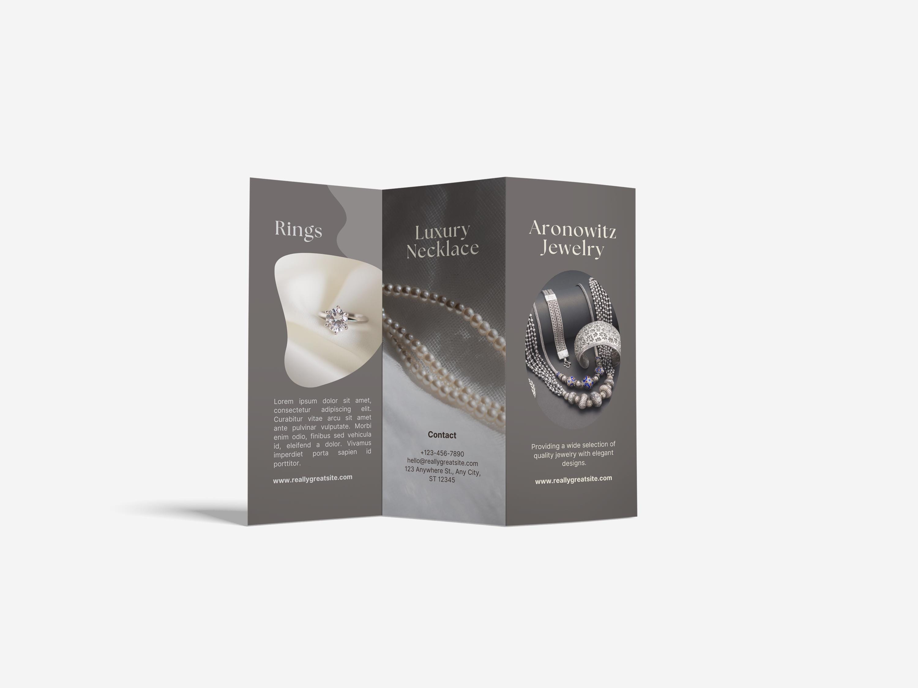 Luxury Jewelry Brochure Templates | Print & Digital | Canva Editable ...