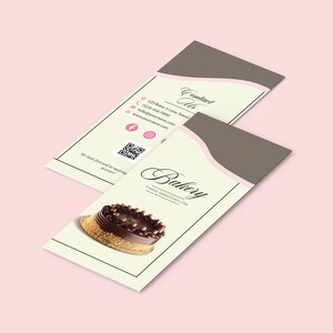 Printable Bakery Brochure | Custom Cake Shop Menu | DIY Bakery Flyer ...