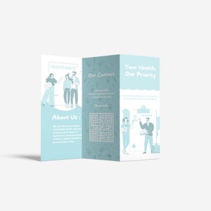 Health Insurance Flyer Template: Editable Canva Design (digital) - Etsy
