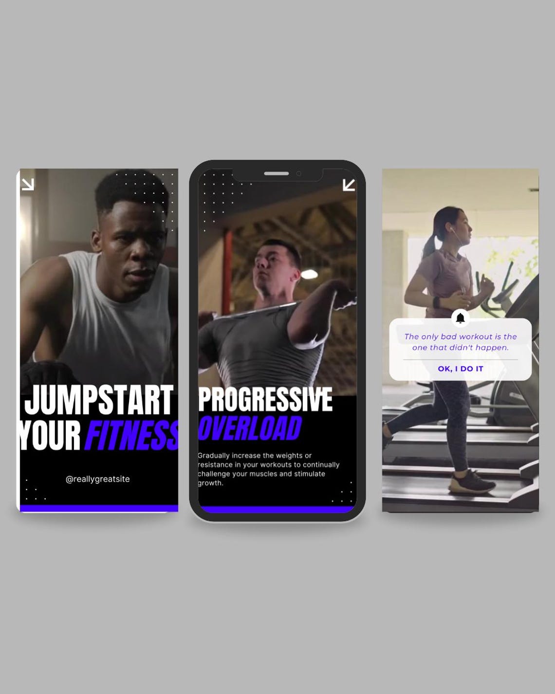 Fitness Instagram Reels Canva Templates, Gym & Workout Video Posts ...